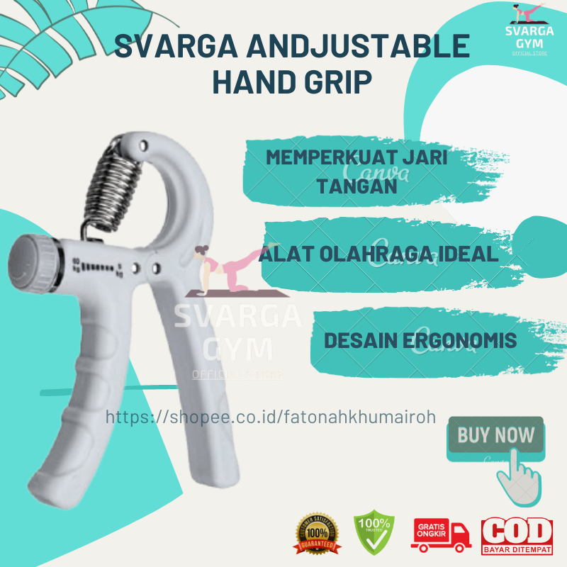 Jual Hand grip alat olahraga tangan fitness grip adjustable alat tangan ...