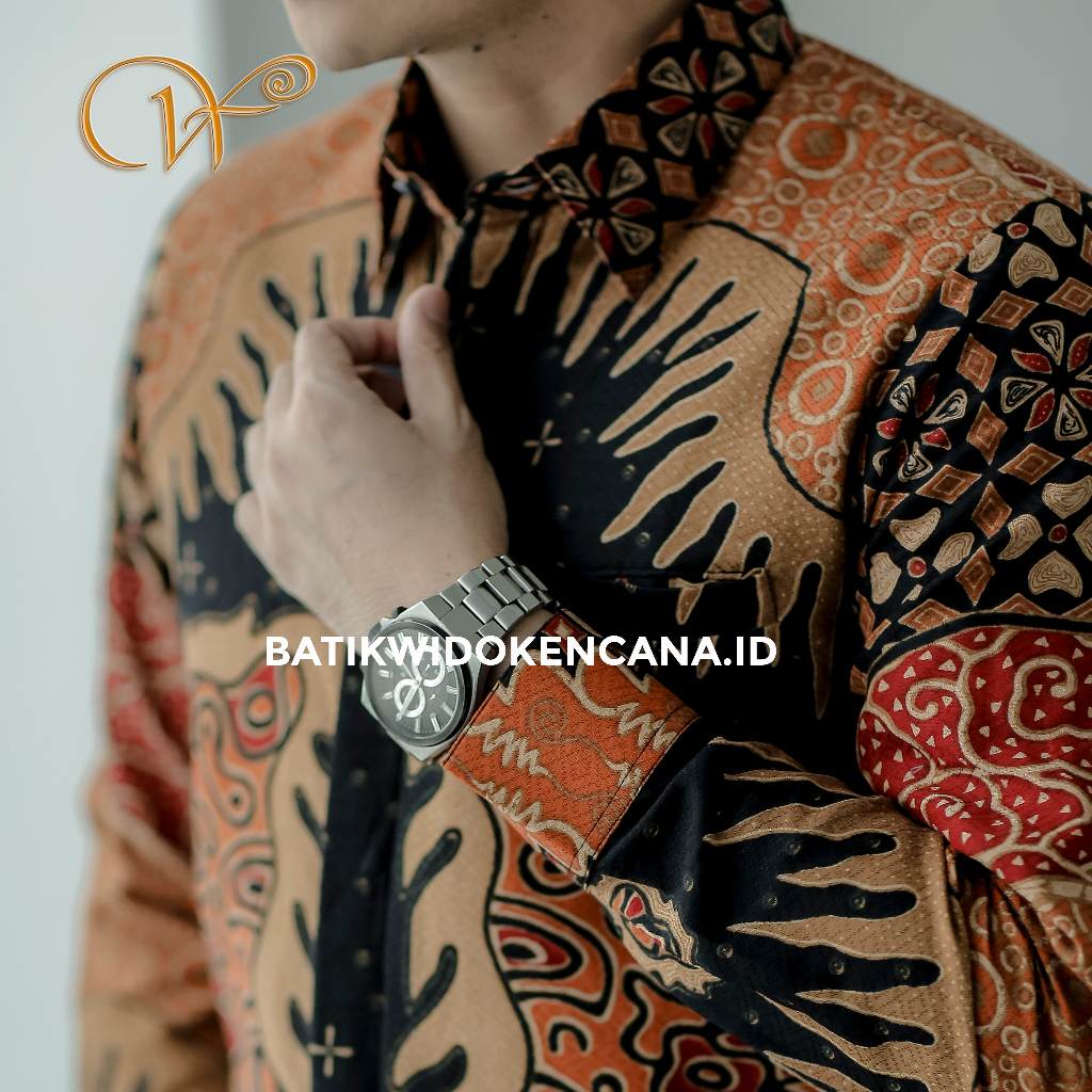 Jual KEMEJA BATIK KANTOR - MOTIF ABSTRAK SULAM - BATIK HANDPRINT MOTIF ...