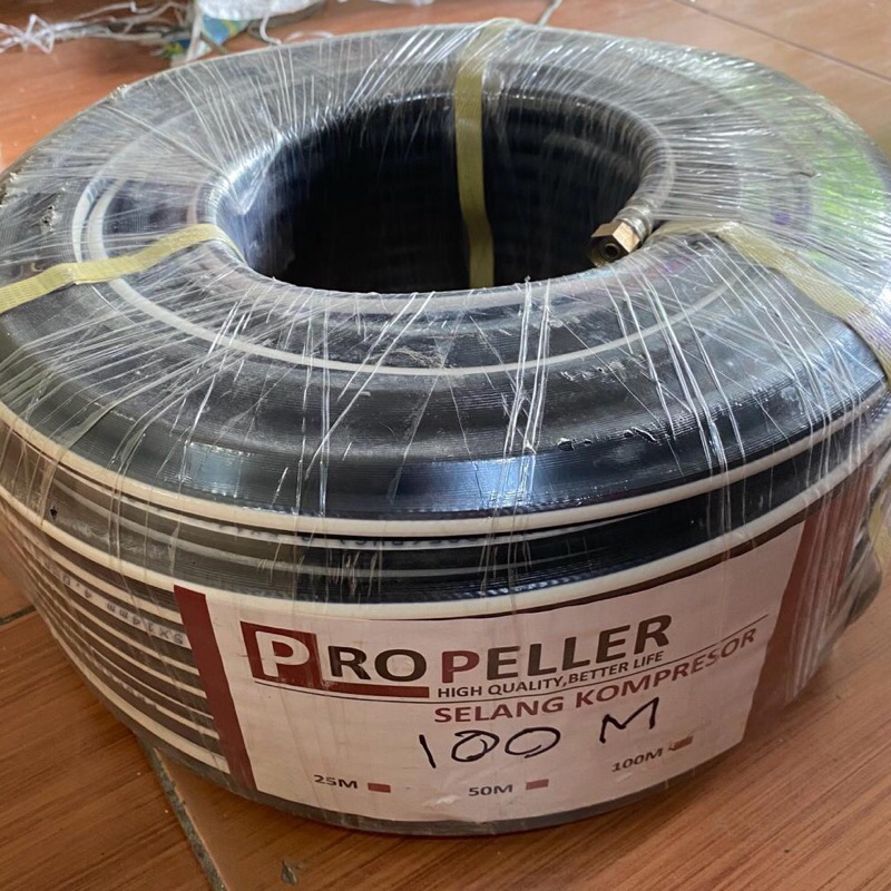 Jual 100 METER Hitam PROPELLER asli selang angin kompresor ( 5/16” inci ...