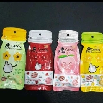 Jual Play Candy sugar free bebas gula rasa watermelon lemon melon peach ...