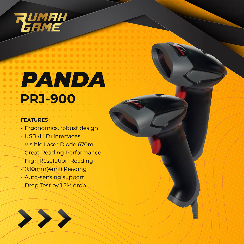 Jual BARCODE SCANNER 1D LASER TANGAN PANDA PRJ-900 USB | Shopee Indonesia