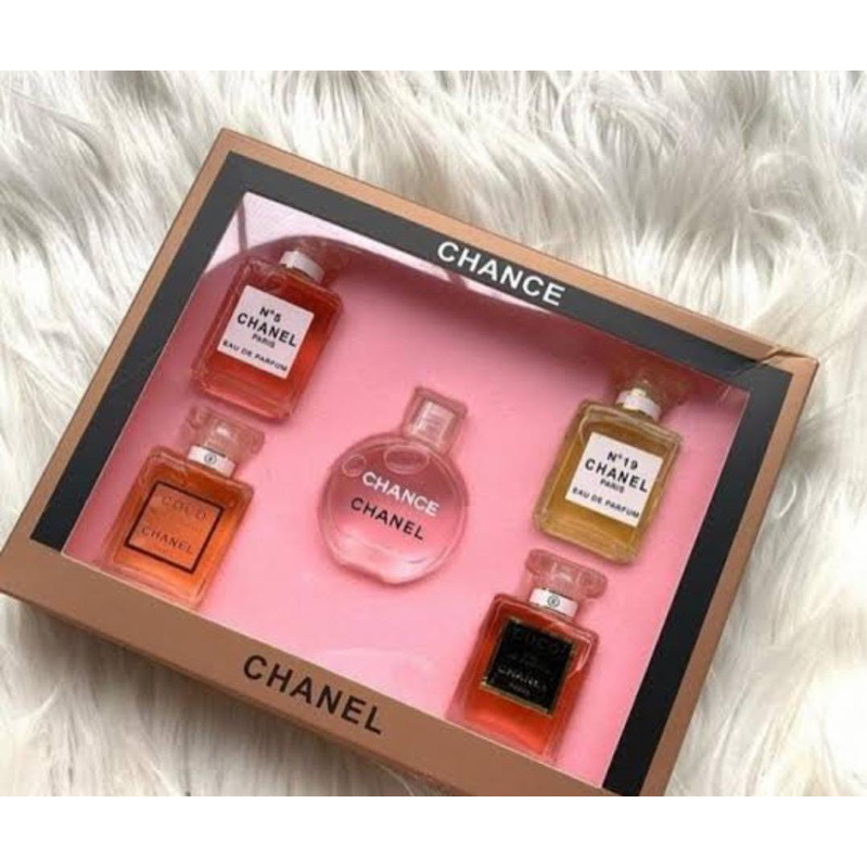 Jual CHANCE PINK GIFT SET MINIATUR 5in1 | Shopee Indonesia