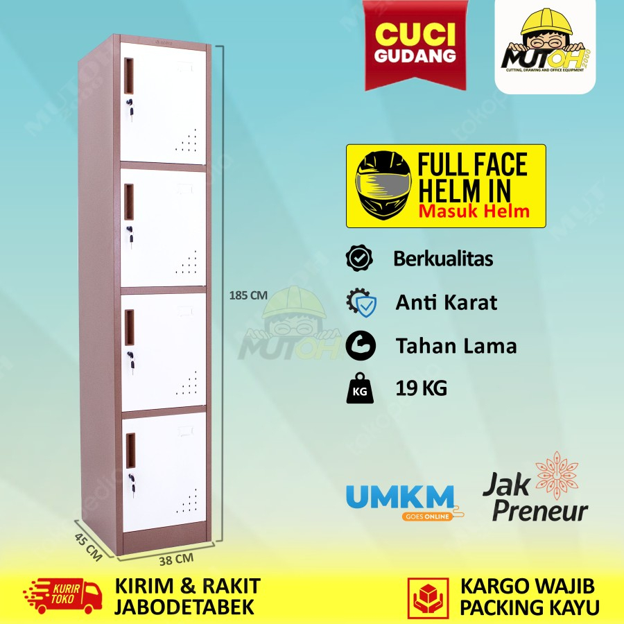 Jual Loker 4 pintu Loker besi 4 pintu Locker 4 pintu Locker besi 4 ...