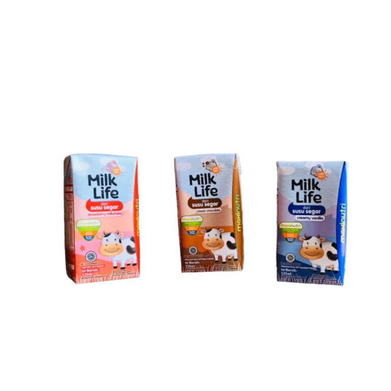 Jual Milk Life Mini Susu UHT -Netto 115ml | Shopee Indonesia