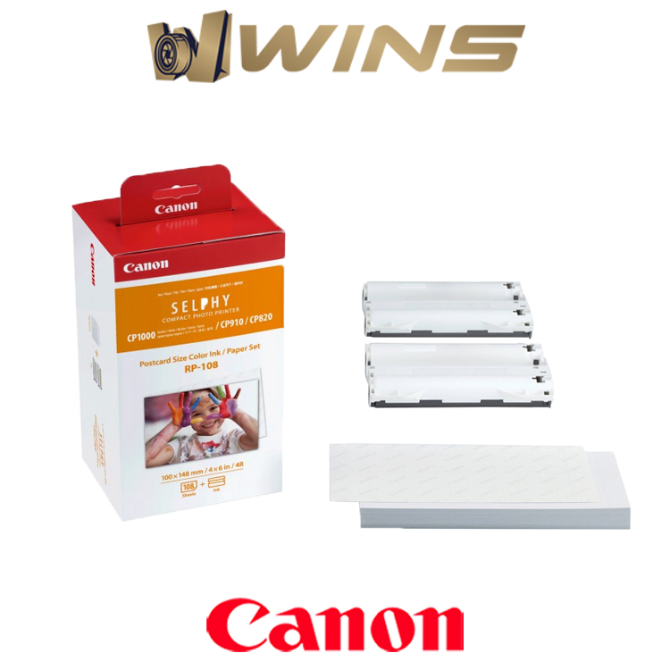 Jual Canon RP-108 dan RP 1080V High-Capacity Color Ink/Paper Set FOR ...