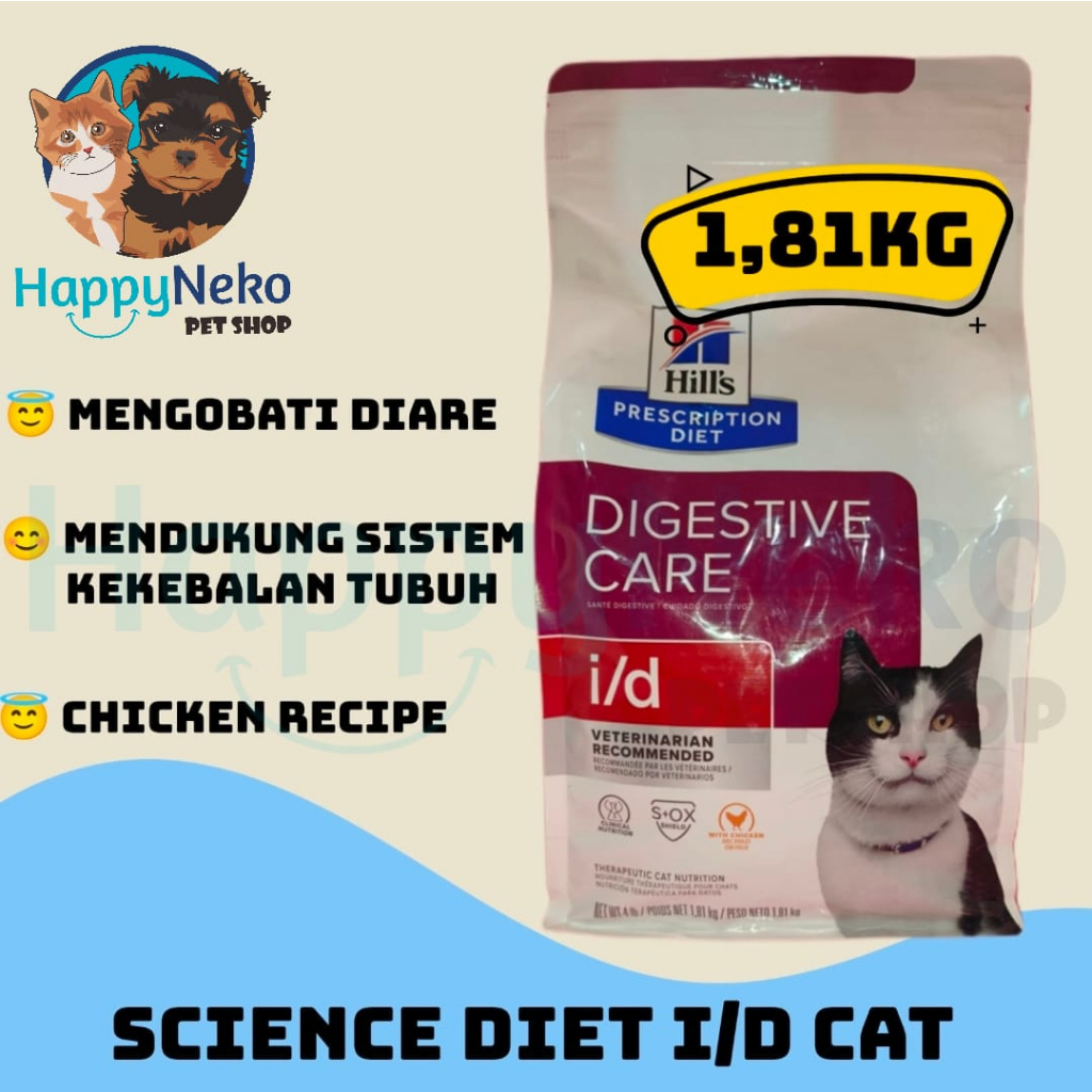 Jual Science Diet ID Cat Digestive Care 1.81 Kg Makanan Kusus Kucing ...