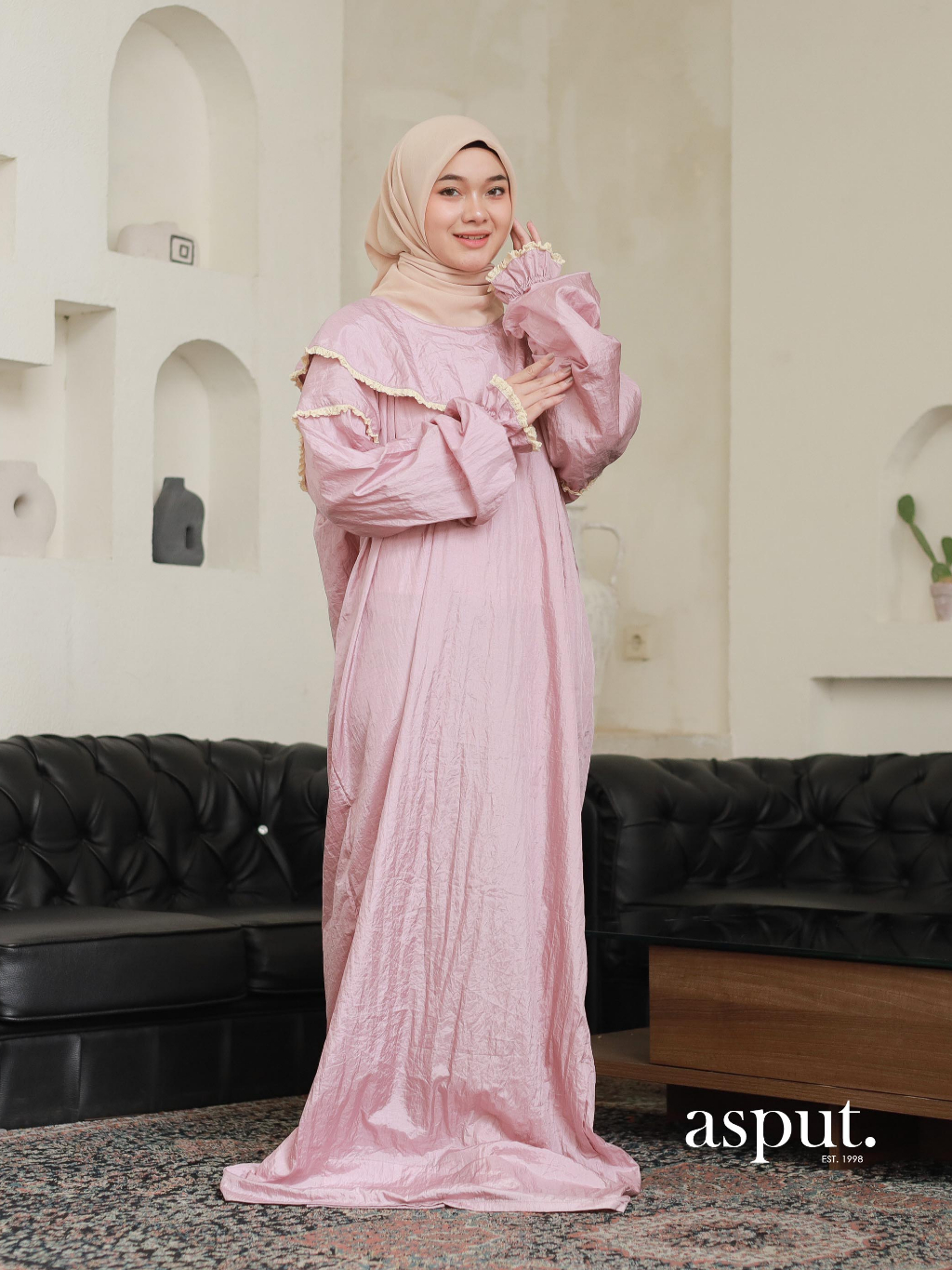 Jual ASPUT - Ona Mukena Abaya Parasut Dewasa | Shopee Indonesia