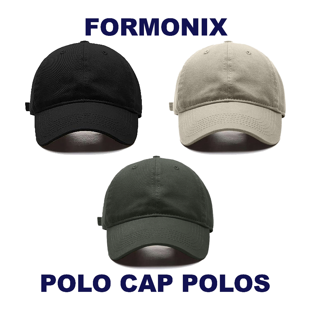 Jual FORMONIX Polo Caps Polos I Topi Polo Polos | Shopee Indonesia