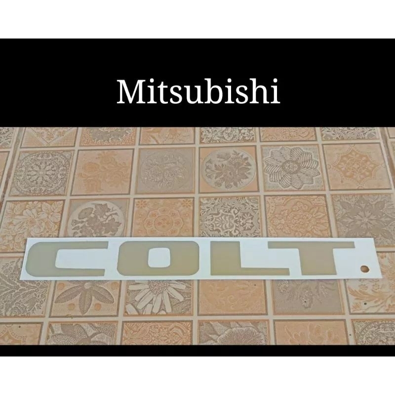 Jual stiker sticker tulisan colt cyclone L300 pintu belakang pick up ...