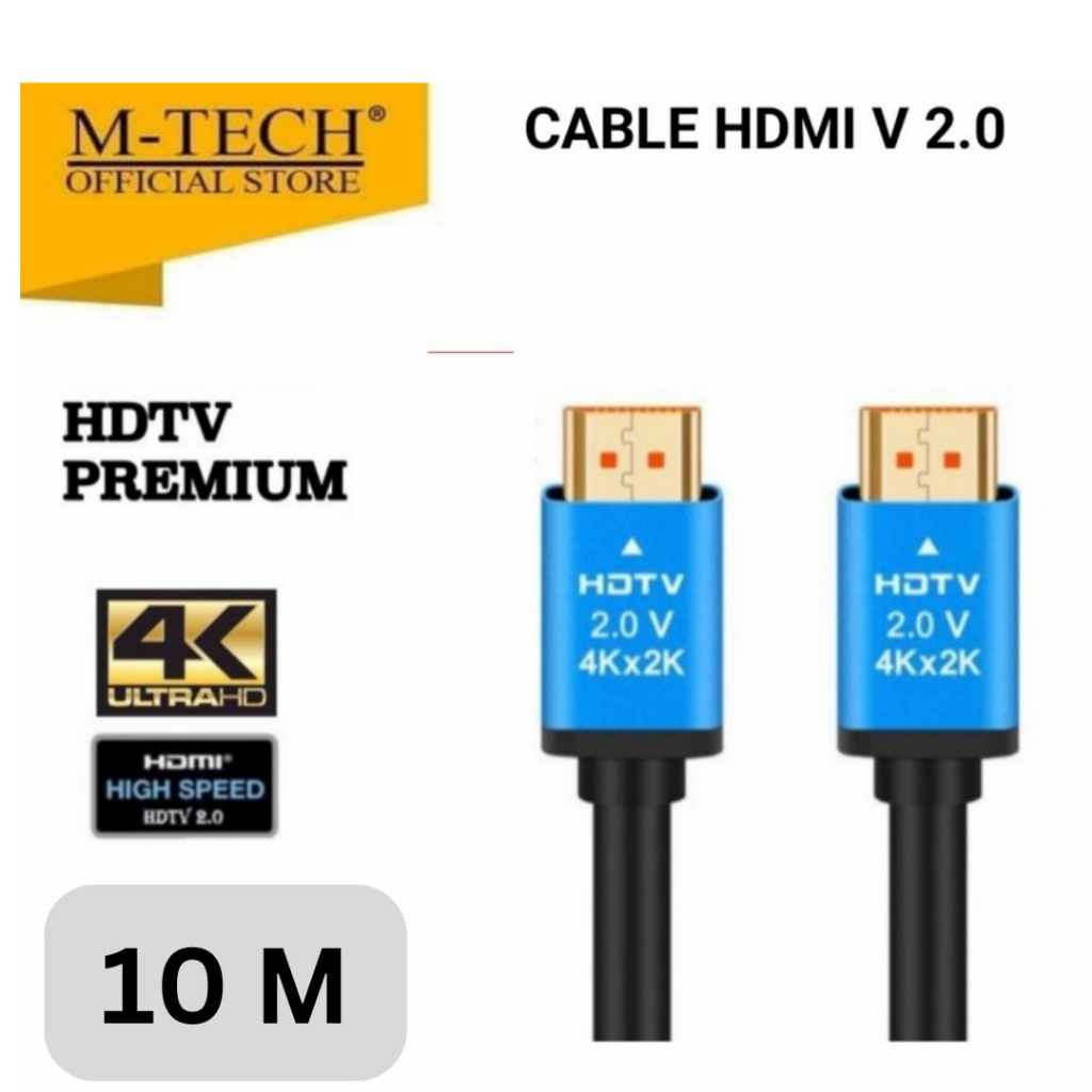 Jual Kabel HDMI 2.0 Ultra Slim 4K High Speed Gold Plated 10 Meter | Shopee Indonesia