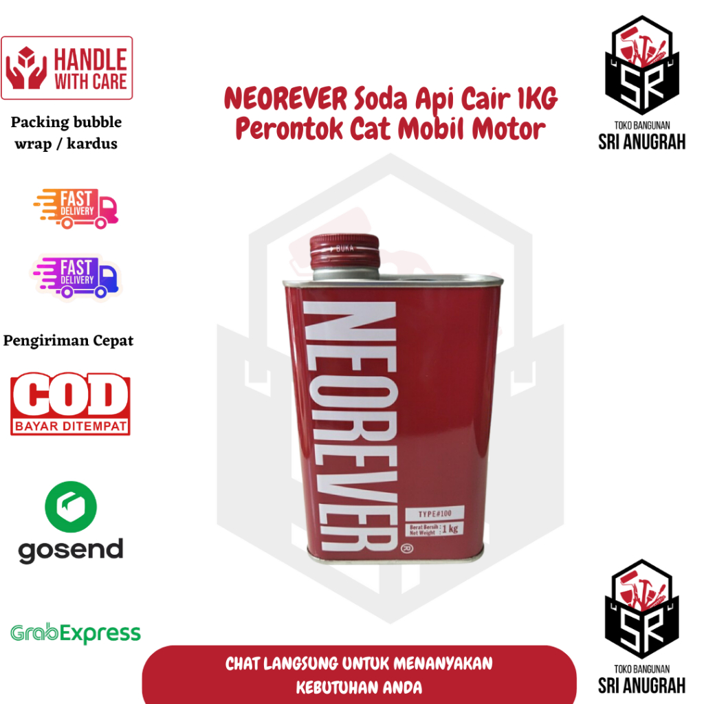 Jual NEOREVER Soda Api Cair 1KG Perontok Cat Mobil Motor | Shopee Indonesia