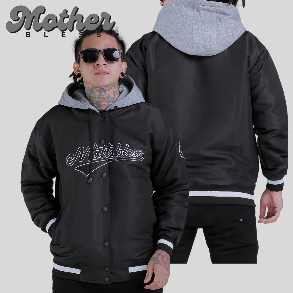 Jual Jaket Pria Cowo Jacket Varsity Windbreaker Bordir Tebal Adem ...