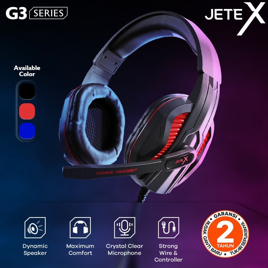 Jual JETE G3 Professional Gaming Headset Super Soft Earpad - Garansi ...