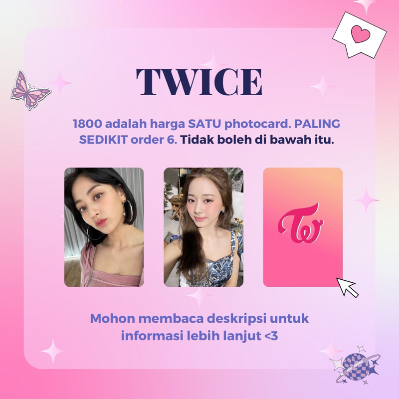 Jual PHOTOCARD TWICE SELCA (DAPAT 6 BOLEH CAMPUR) | Shopee Indonesia