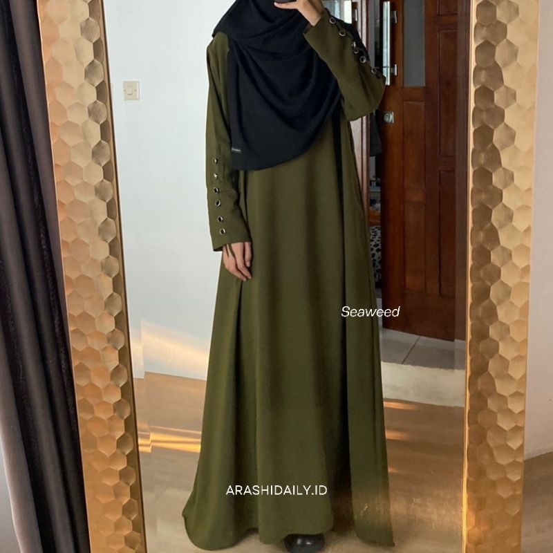 Jual JEMA ABAYA KANCING ORIGINAL HI SHAFIYYA | ABAYA POLOS KANCING ...