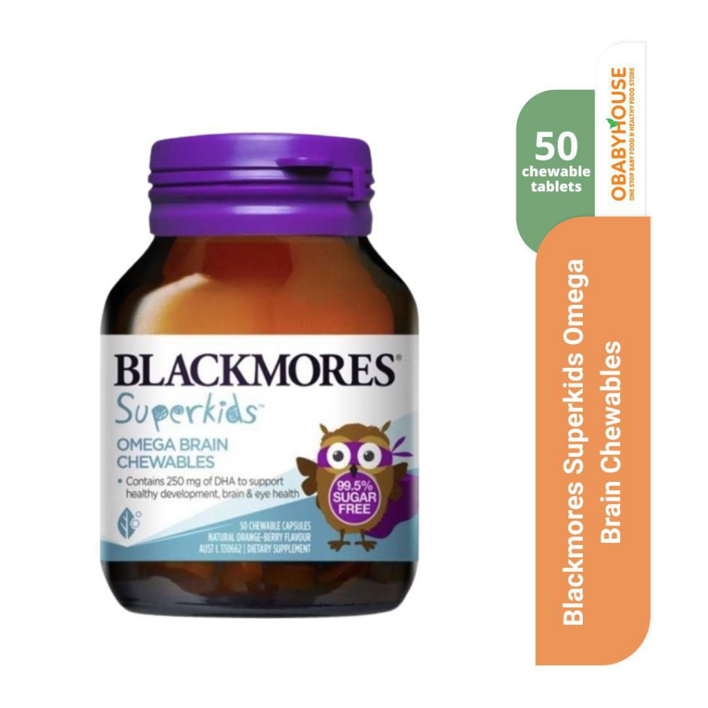 Jual Blackmores Superkids Omega Brain Chewables 50 Chewable Capsules ...