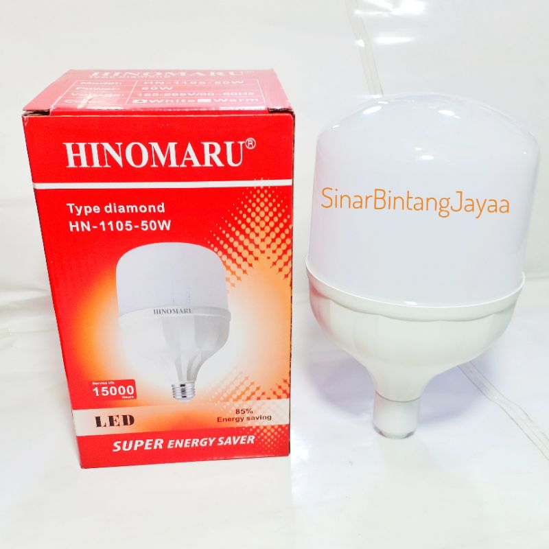 Jual LAMPU LED 50 WATT HINOMARU type DIAMOND CAHAYA PUTIH | Shopee Indonesia