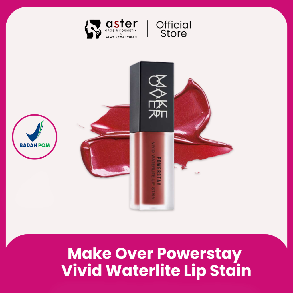 Jual Aster Kosmetik - Make Over Powerstay Vivid Waterlite Lip Stain | Shopee Indonesia