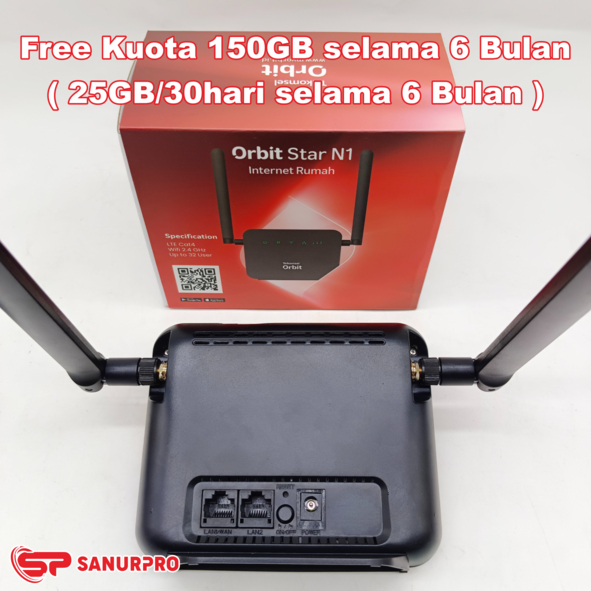 Jual ROUTER HKM0127-A ORBIT STAR N1 + TELKOMSEL 150GB | Shopee Indonesia