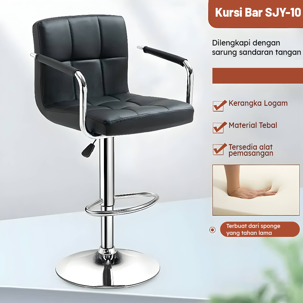 Jual Home Inspiration Kursi Bar Bangku Cafe Kitchen Set dengan sandaran ...