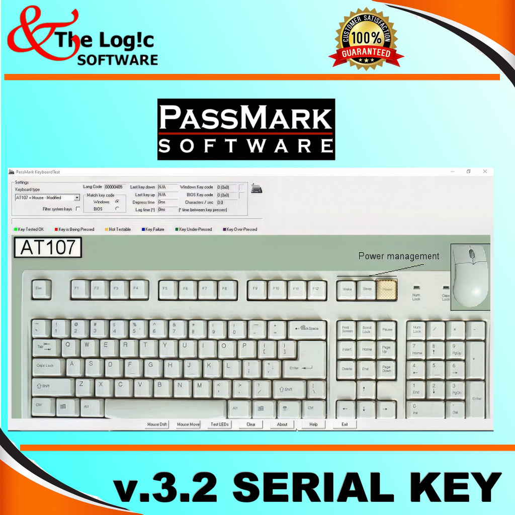 Jual PassMark KeyboardTest Pro Full Version Serial | Shopee Indonesia