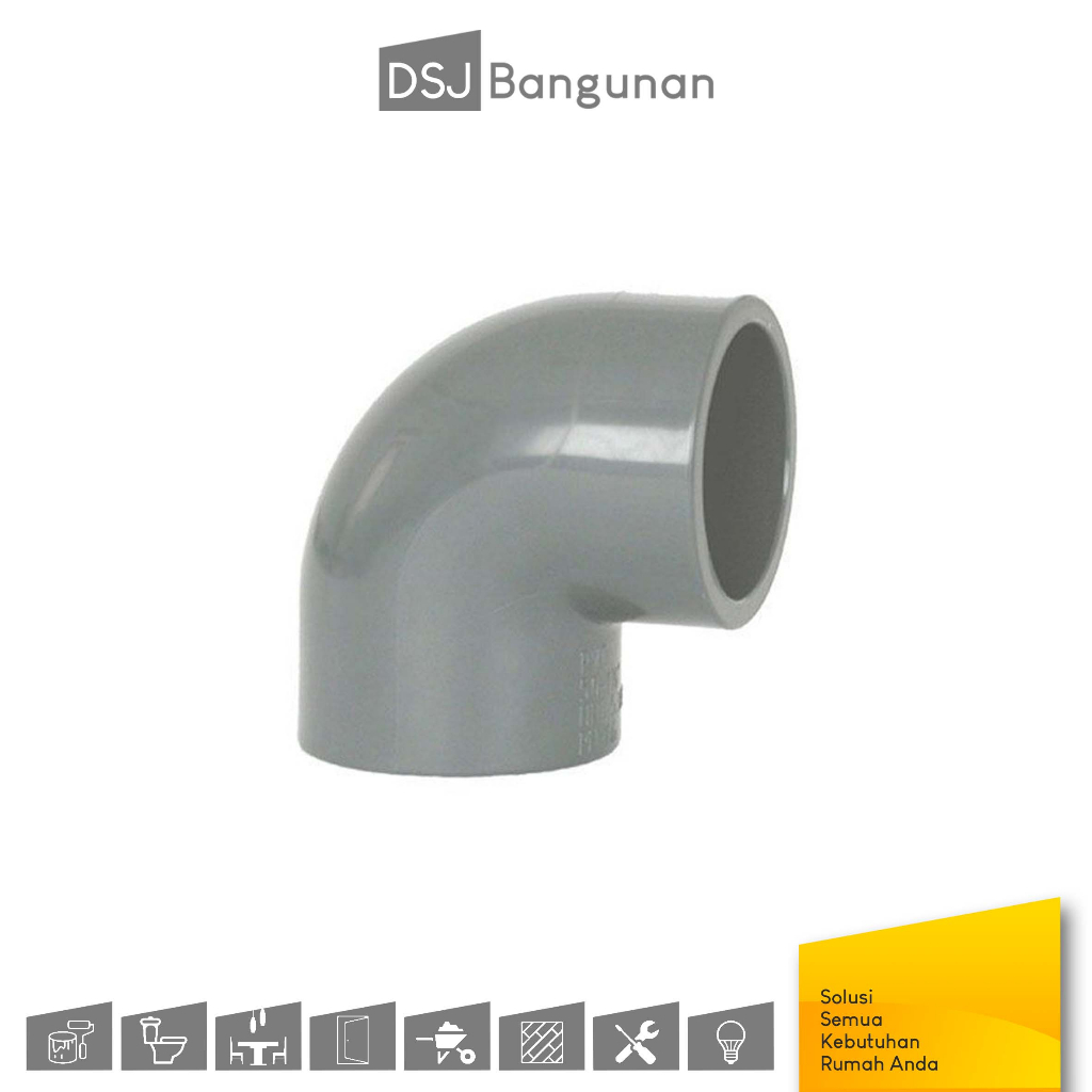 Jual Rucika Elbow Knee AW Sambungan Pipa PVC L 2" 2½" 3" 4" | Shopee Indonesia
