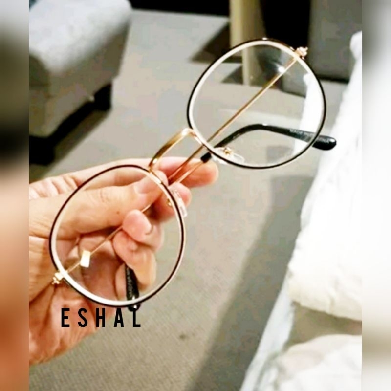 Jual Kacamata Minus Min Anti Radiasi Sinar Hp komputer Bulat Oval Besi ...