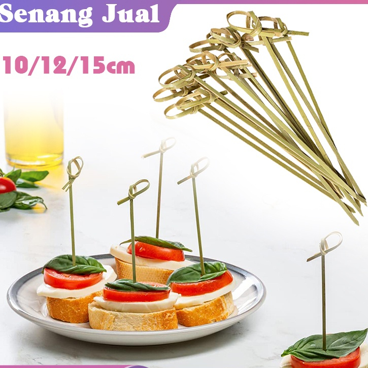 Jual Tusukan Cocktail/ Tusuk Buah Simpul / Tusuk Bambu Cocktail / Tusuk ...
