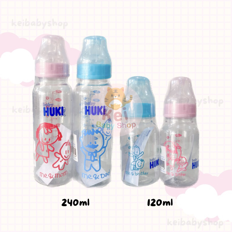 Jual Huki Botol Susu Round Standard Orthodontic Nipple 120ml 240ml ...