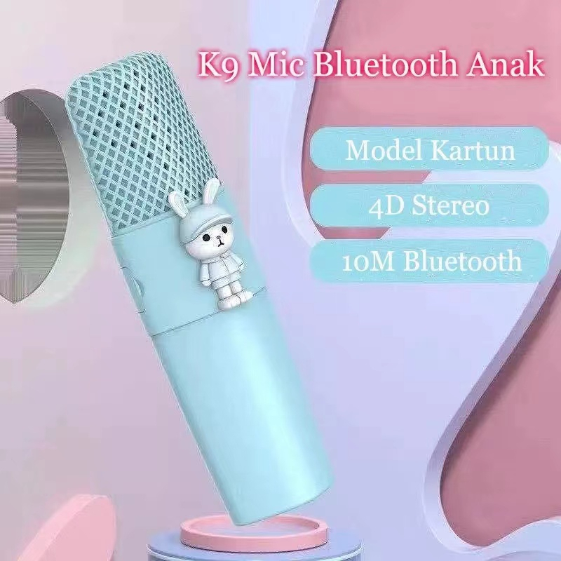 Jual Kado Anak Wireless Microfon Anak Bluetooth Model Kartun Karaoke ...