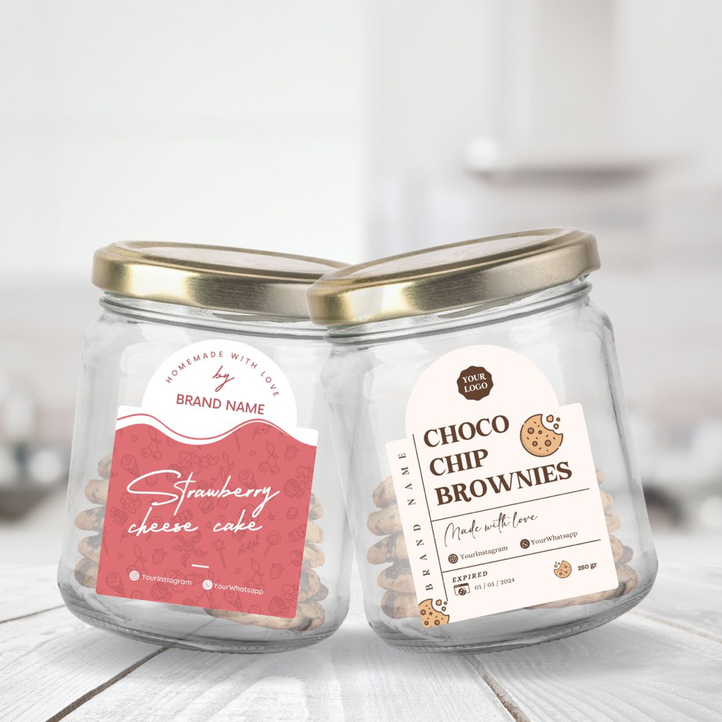 Jual [PER PACK] STICKER KUE KERING / STICKER COOKIES / STICKER TOPLES ...