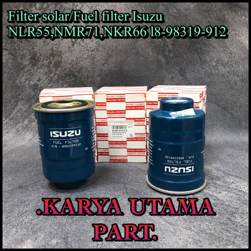Jual Filter Solar/Fuel Filter Isuzu NLR55/NMR71/NKR66/18-98319-912 ...