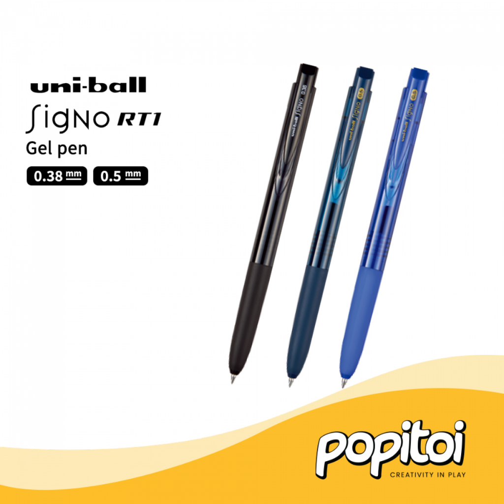 Jual Uniball Signo RT1 Gel Pen 0.38 0.5 mm Uni Ball Pulpen Ballpoint ...