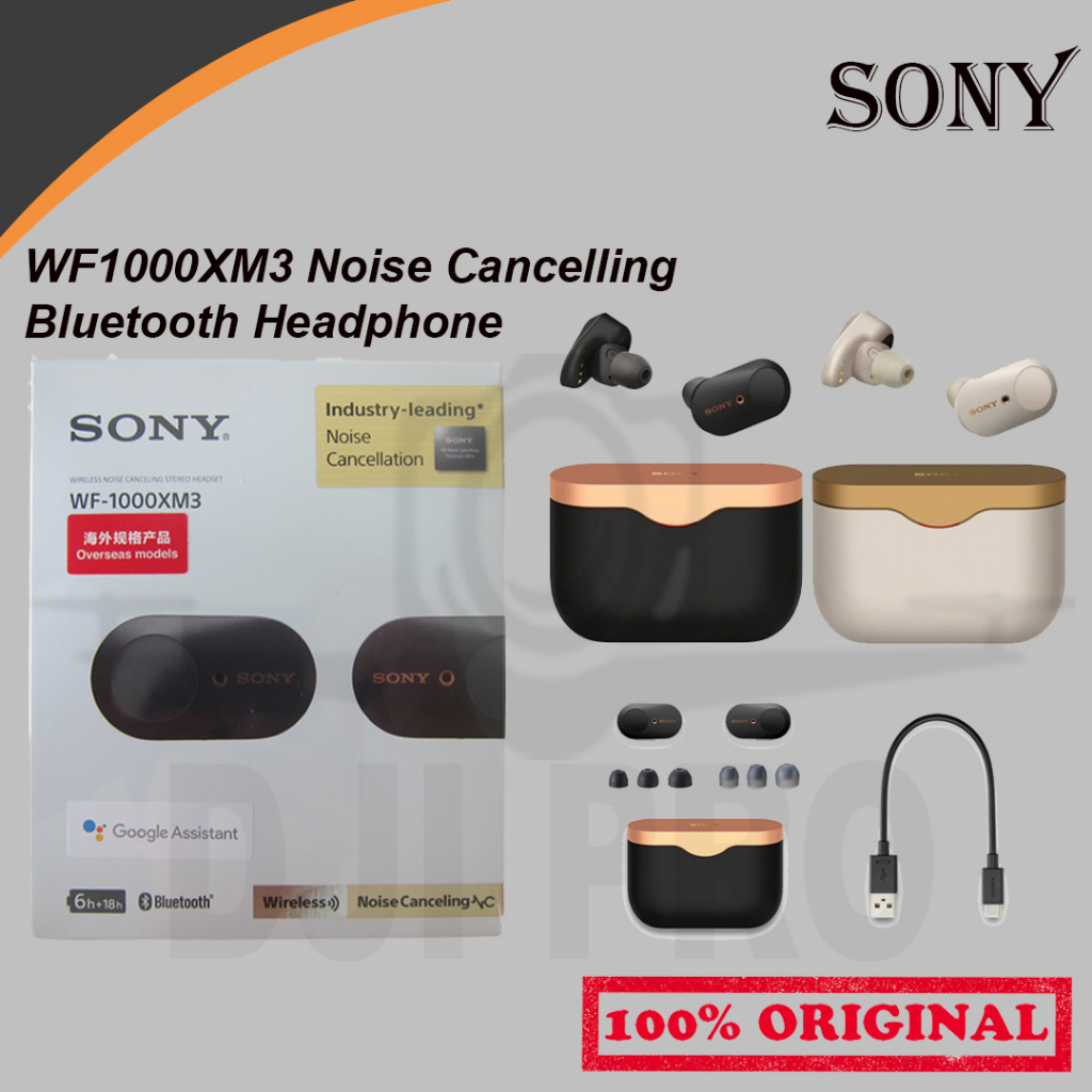 Jual Sony WF 1000XM3 - WF1000XM3 Noise Cancelling Bluetooth Headphone ...