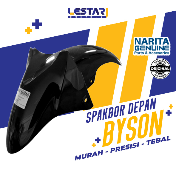 Jual NARITA Front Fender Spakbor Depan Byson Hitam | Shopee Indonesia