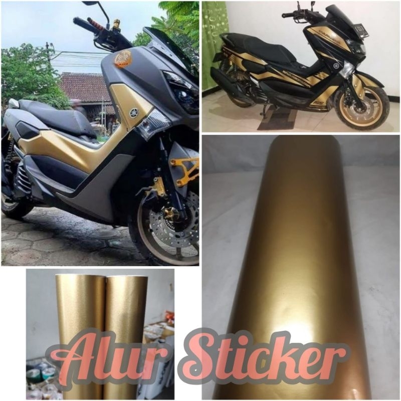 Jual Stiker skotlet motor gold doff krom skotlet metalik dof crome ...