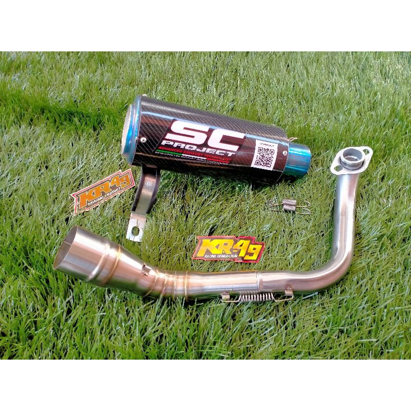 Jual KNALPOT RACING SC PROJECT UNTUK NMAX BEAT VARIO AEROX PCX SCOPY ...