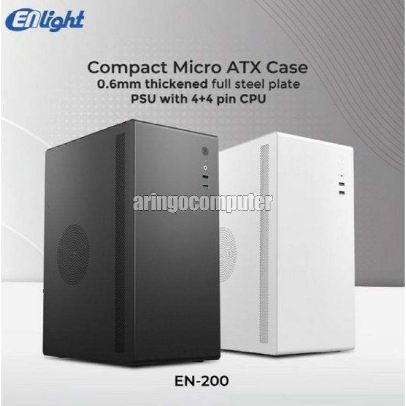 Jual Casing Enlight EN200 M-ATX WHITE (Include PSU Infinity 300W ...
