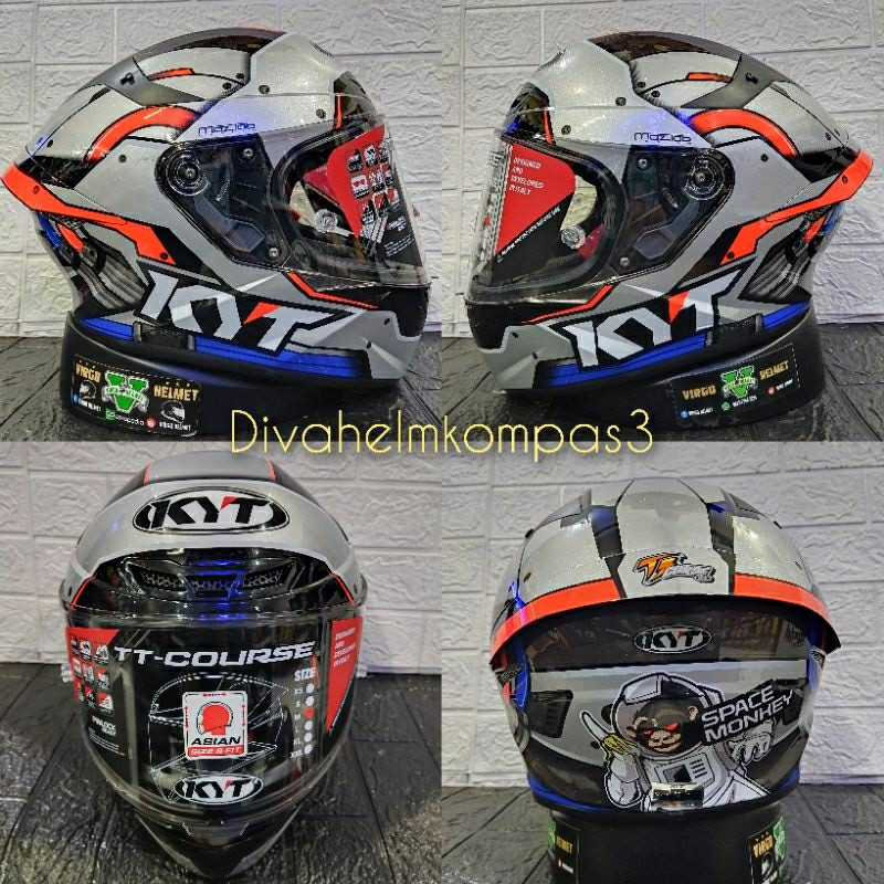 Jual HELM KYT TT-COURSE RATTHAPARK 2022 SPACE MONKEY|KYT TTC NEW MOTIF SPACE MONKEY | Shopee ...