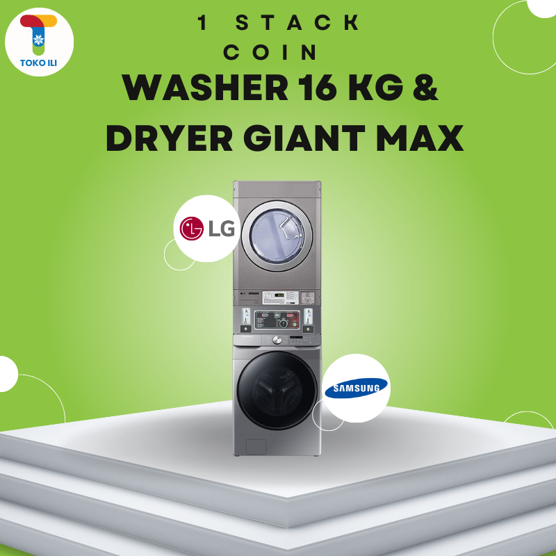 Jual Samsung 16kg + Dryer LG Giant Max 1 STACK | Shopee Indonesia