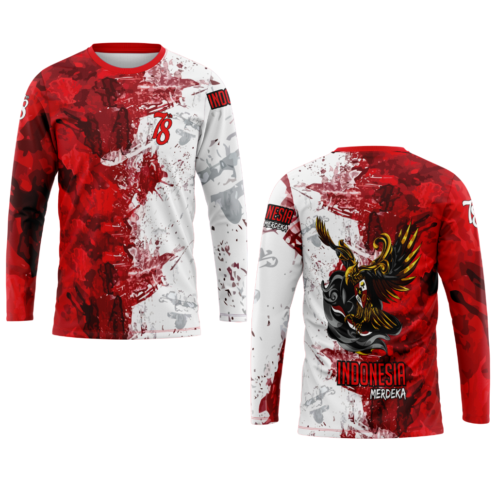 Jual KAOS T-SHiRT PRIA/WANITA 17 AGUSTUS 2023 - Baju HUT RI KE 78 Merah ...