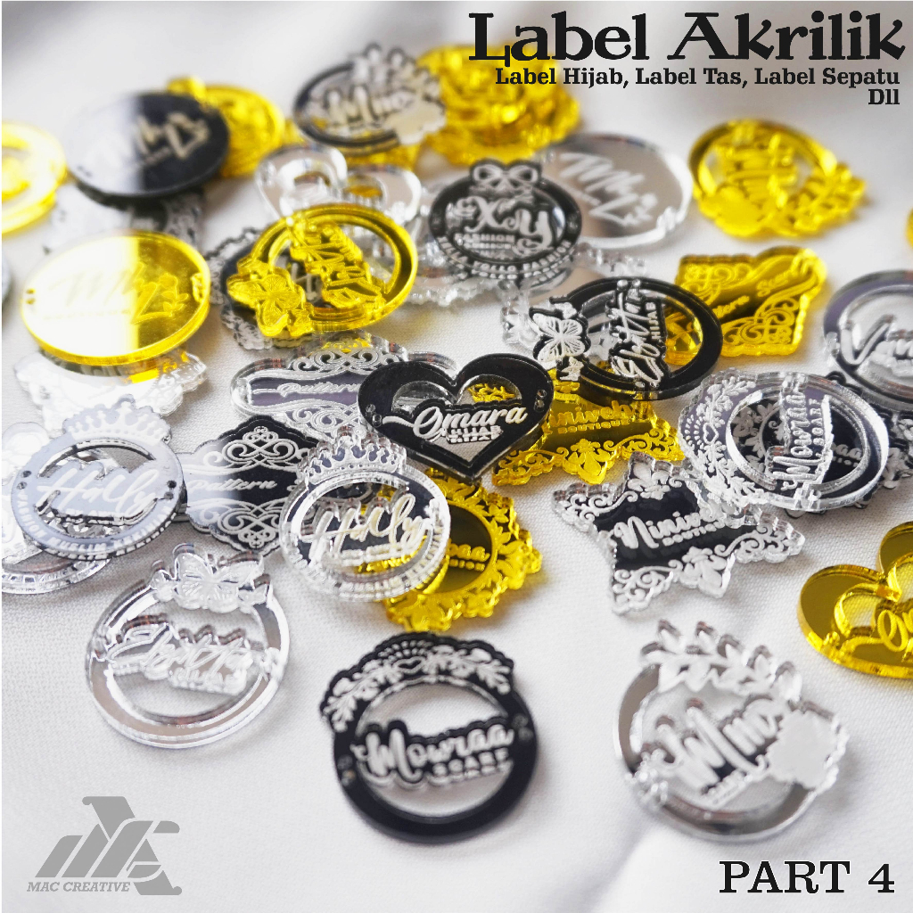 Jual LABEL AKRILIK, LABEL HIJAB AKRILIK, LABEL BAJU AKRILIK, LABEL TAS ...