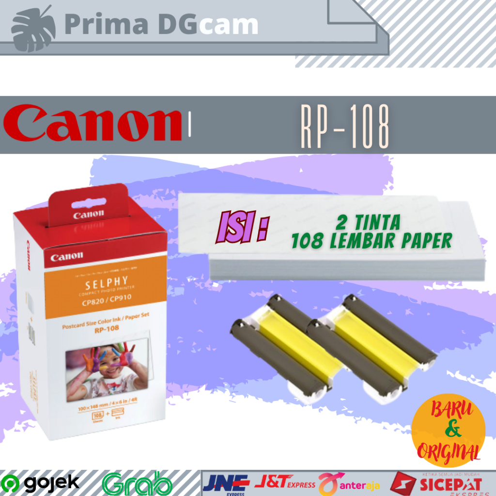 Jual Canon Paper Selphy RP 108 / Paper Canon RP 108 For Selphy Printer ...