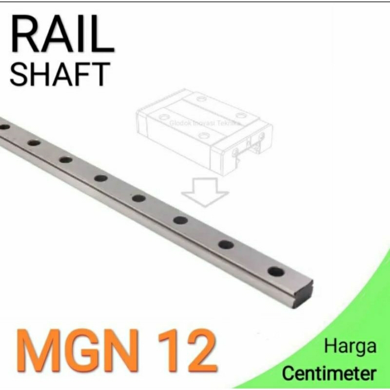 Jual Rail Rel As linear guide MGN12 MGN 12 MGN12H MGN12C 12mm CNC ...