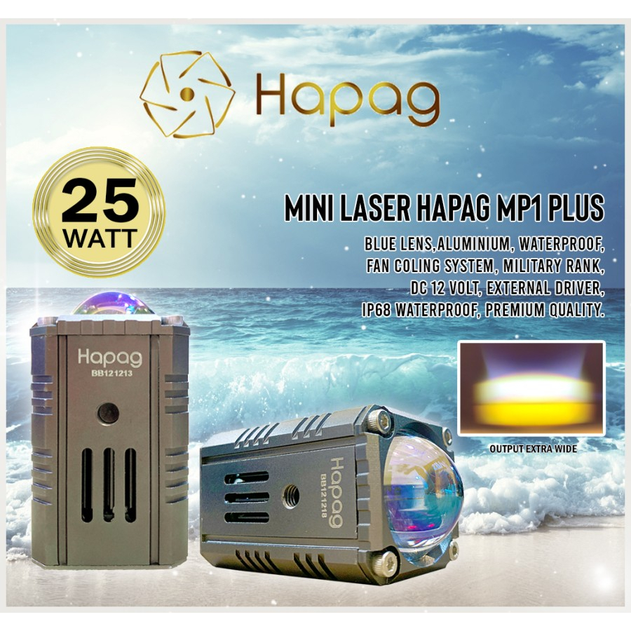 Jual MINI LASER PROJECTOR NANO BLUELENS HAPAG X1 PLUS LED LASER 25 WATT ...
