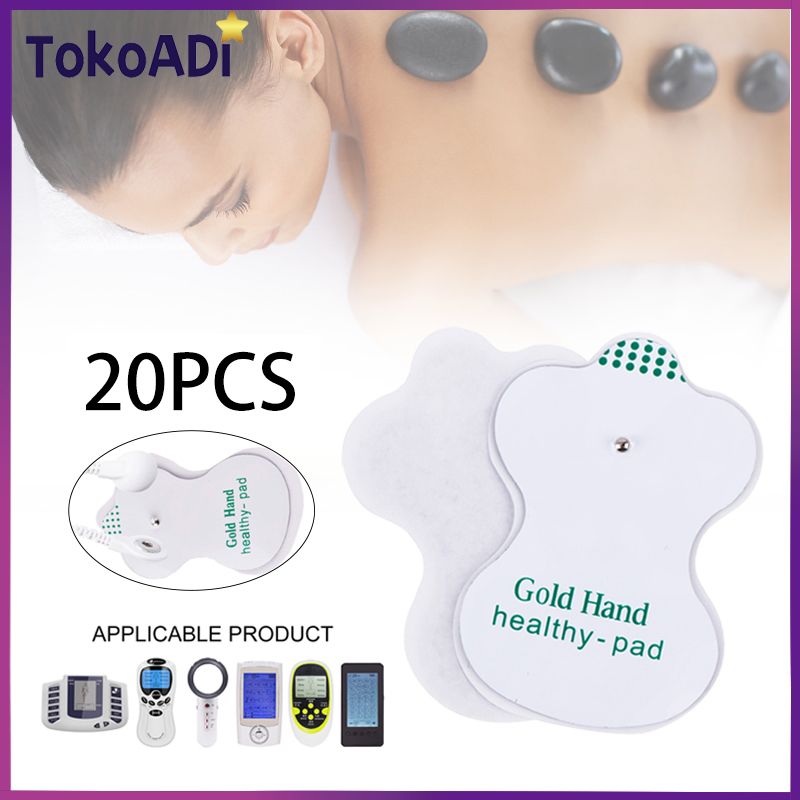 Jual 20Lembar Gel Pad Akupuntur Alat Terapi/Elektroda Tempel Putih ...