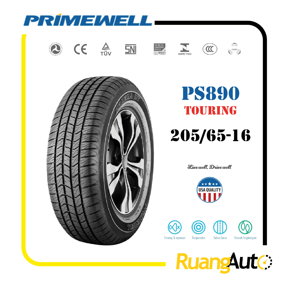 Jual PRIMEWELL PS890 TOURING 205/65 R16 RING 16 BAN MOBIL INNOVA ...