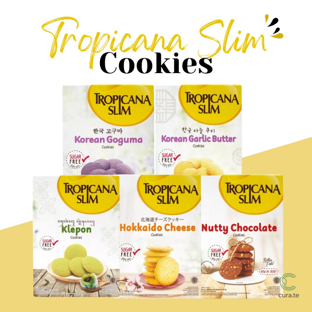 Jual TROPICANA SLIM COOKIES SUGAR FREE 20GR SACHET | BISKUIT HEALTHY ...