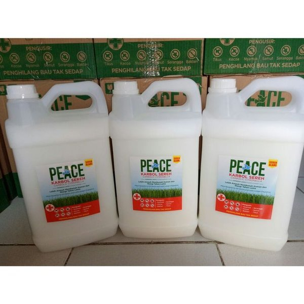 Jual Karbol Peace Sereh Jerigen 5Liter | Shopee Indonesia