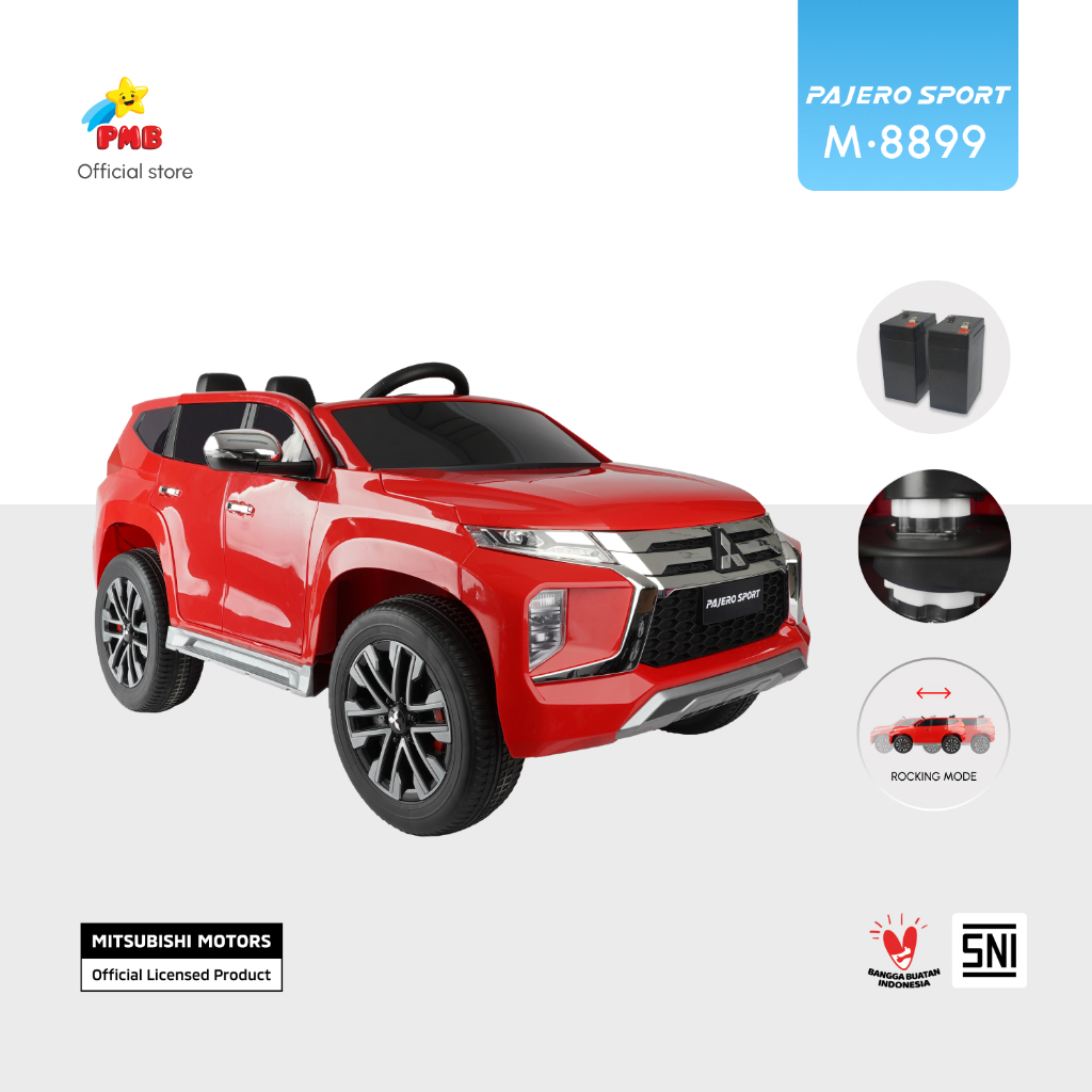 Jual MAINAN ANAK MOBIL AKI MITSUBISHI PAJERO SPORT M8899 - PMB TOYS ...